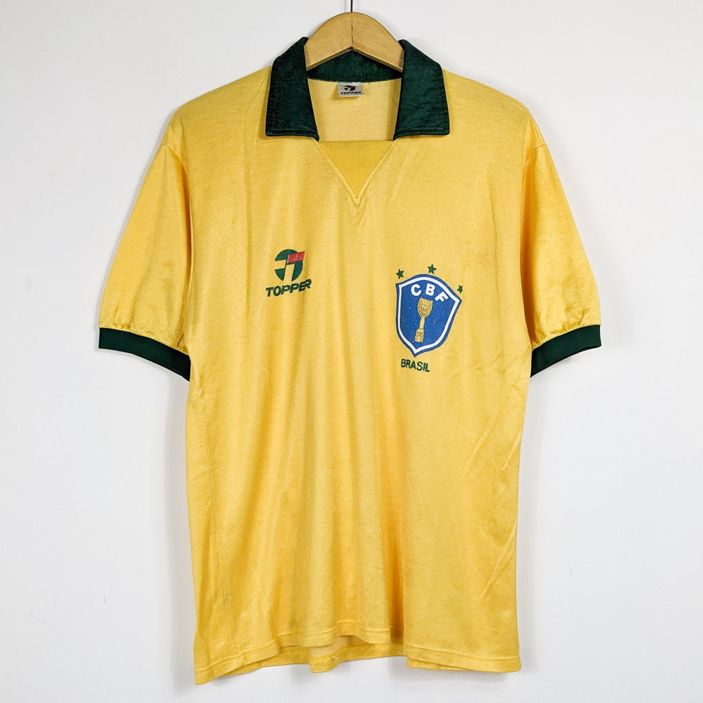 Authentic Brazil 1988/91Home - Size M (Topper) – Authentic Retro Jerseys